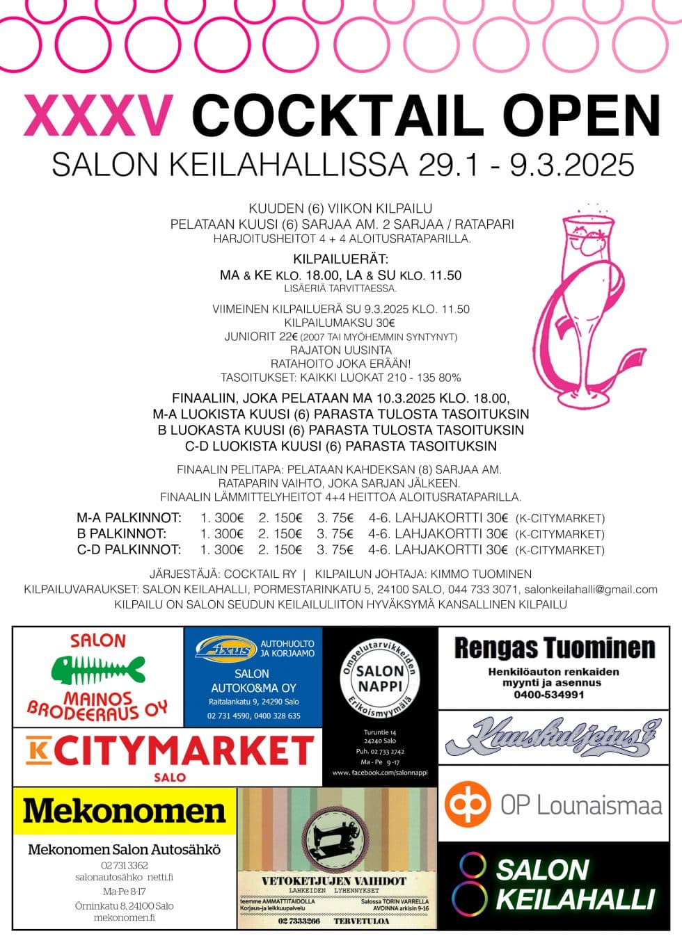 Kilpailut ja tulokset | Salon Keilahalli